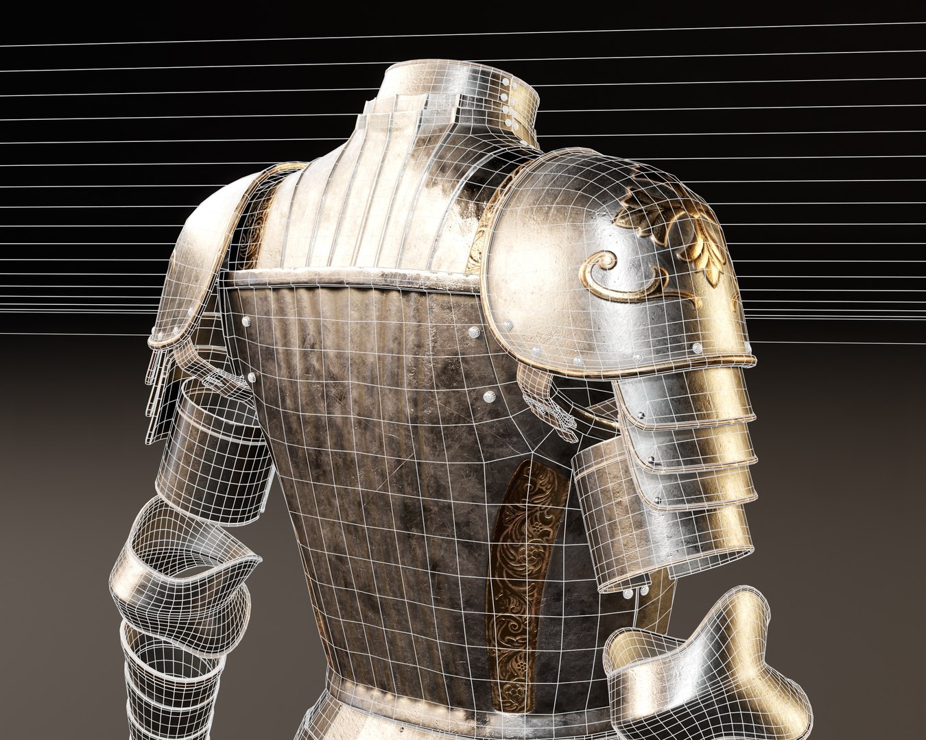 Medieval Female Plate Armor Model - TurboSquid 2419087
