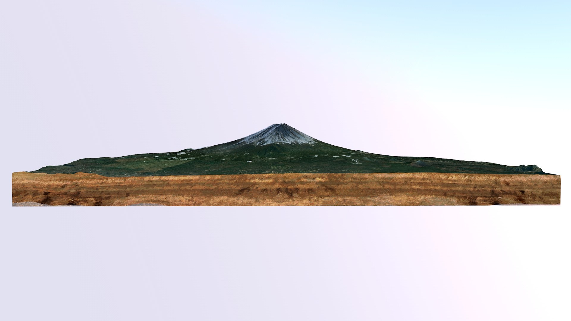 3D Model Mount Fuji - TurboSquid 2003328