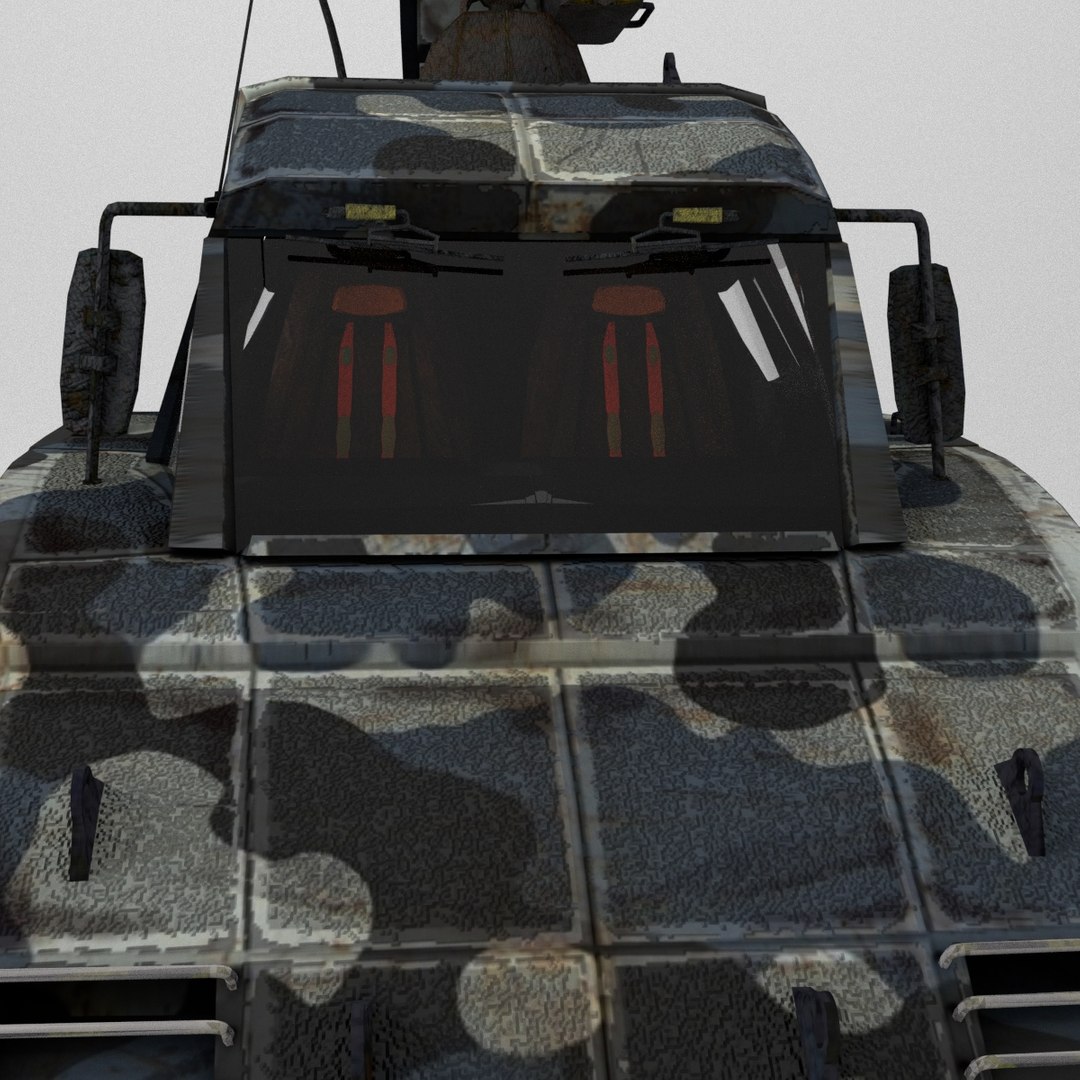 3d Model Dystopic Future Combat Vehicle