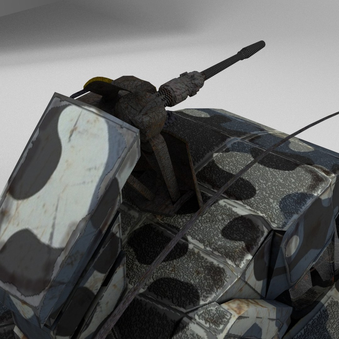 3d Model Dystopic Future Combat Vehicle