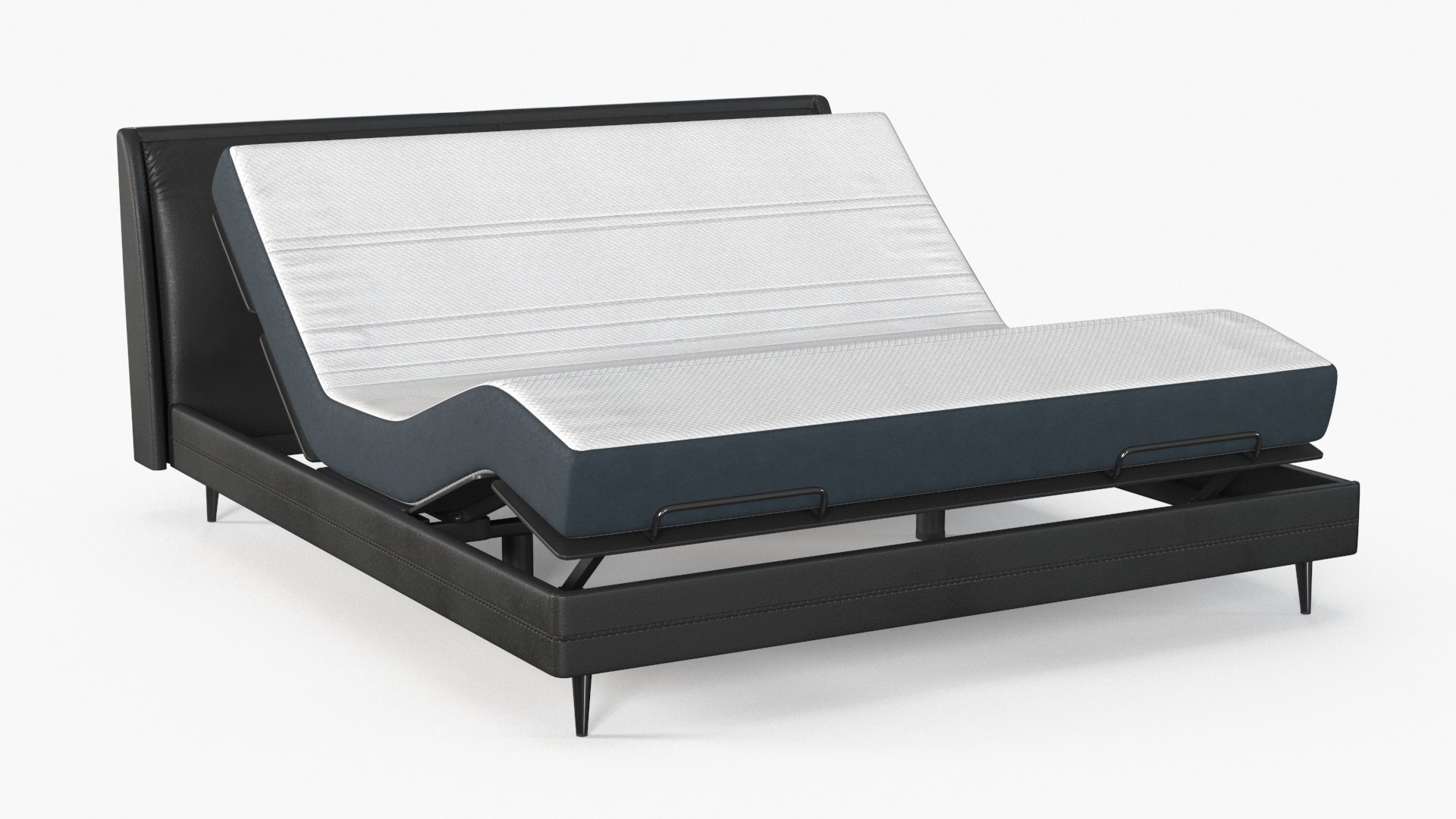Smart Bed Black Curved Mattress 3D Model - TurboSquid 2256434