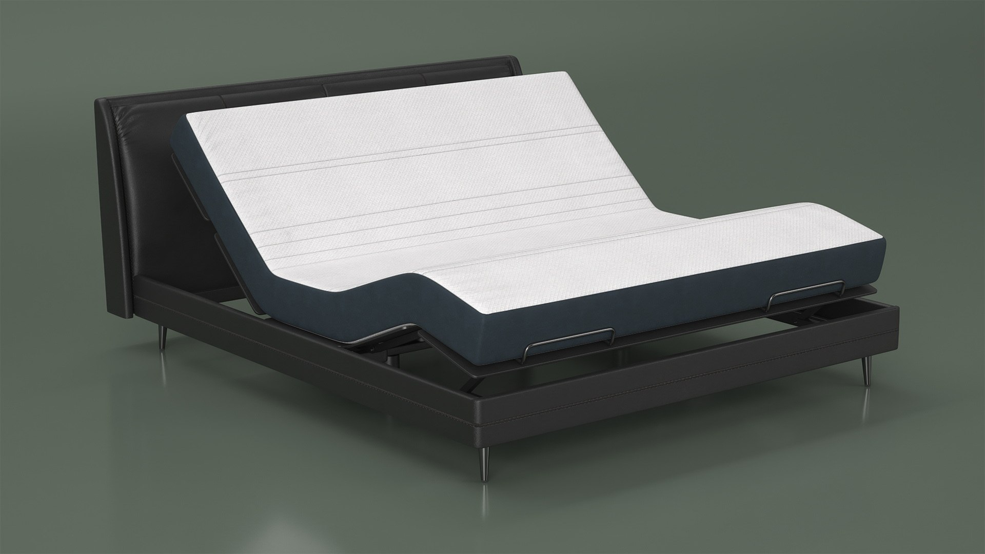 Smart Bed Black Curved Mattress 3D Model - TurboSquid 2256434