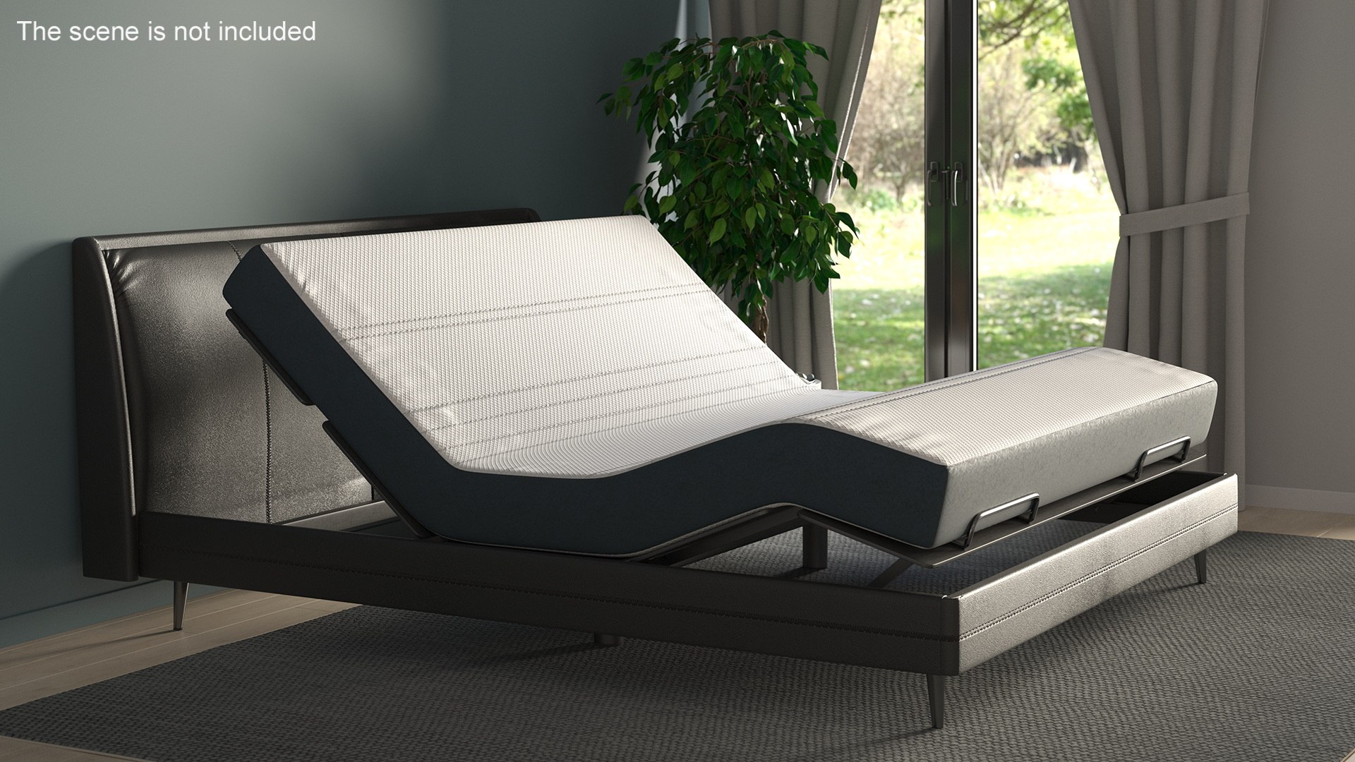 Smart Bed Black Curved Mattress 3D Model - TurboSquid 2256434