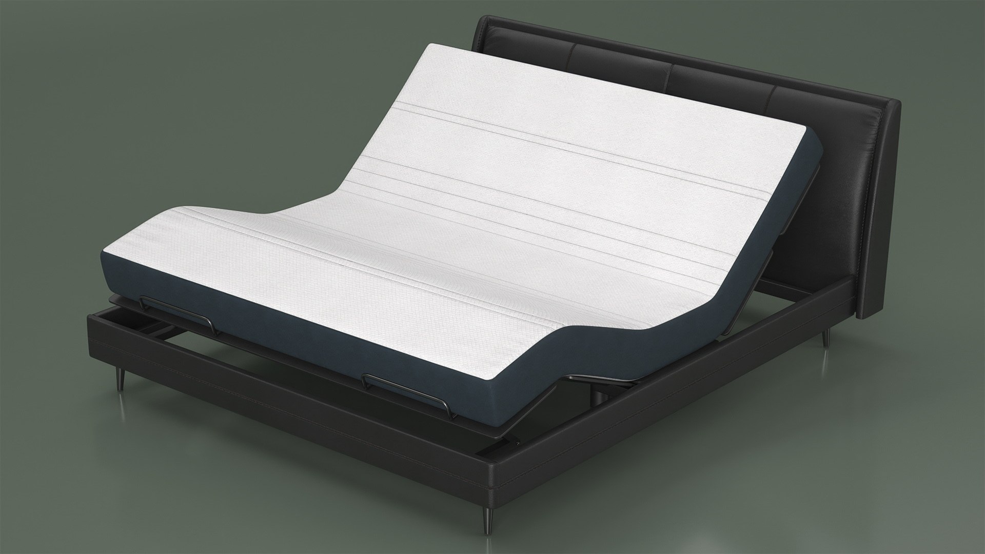 Smart Bed Black Curved Mattress 3D Model - TurboSquid 2256434