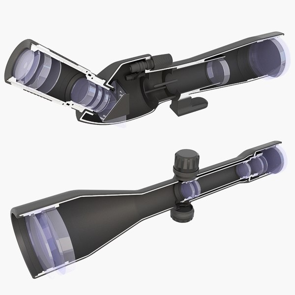 3D модель Поперечное сечение зрительной трубы винтовки v10 - TurboSquid ...