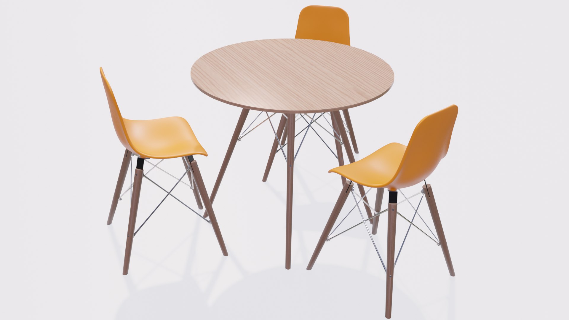 Eames Dsw Table 3D Model - TurboSquid 1484864