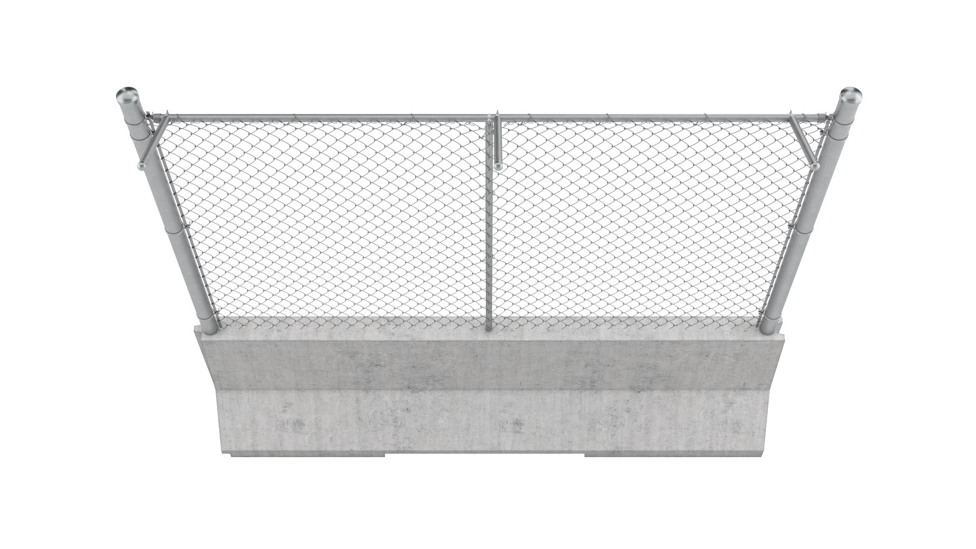 3D Concrete Barrier - TurboSquid 2081409