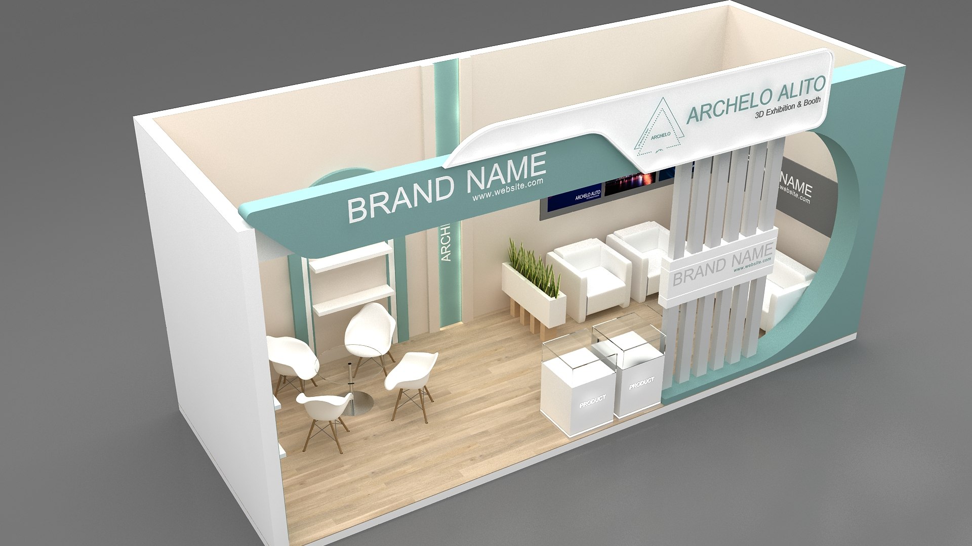 3D Model Booth 3d Model - TurboSquid 2460394