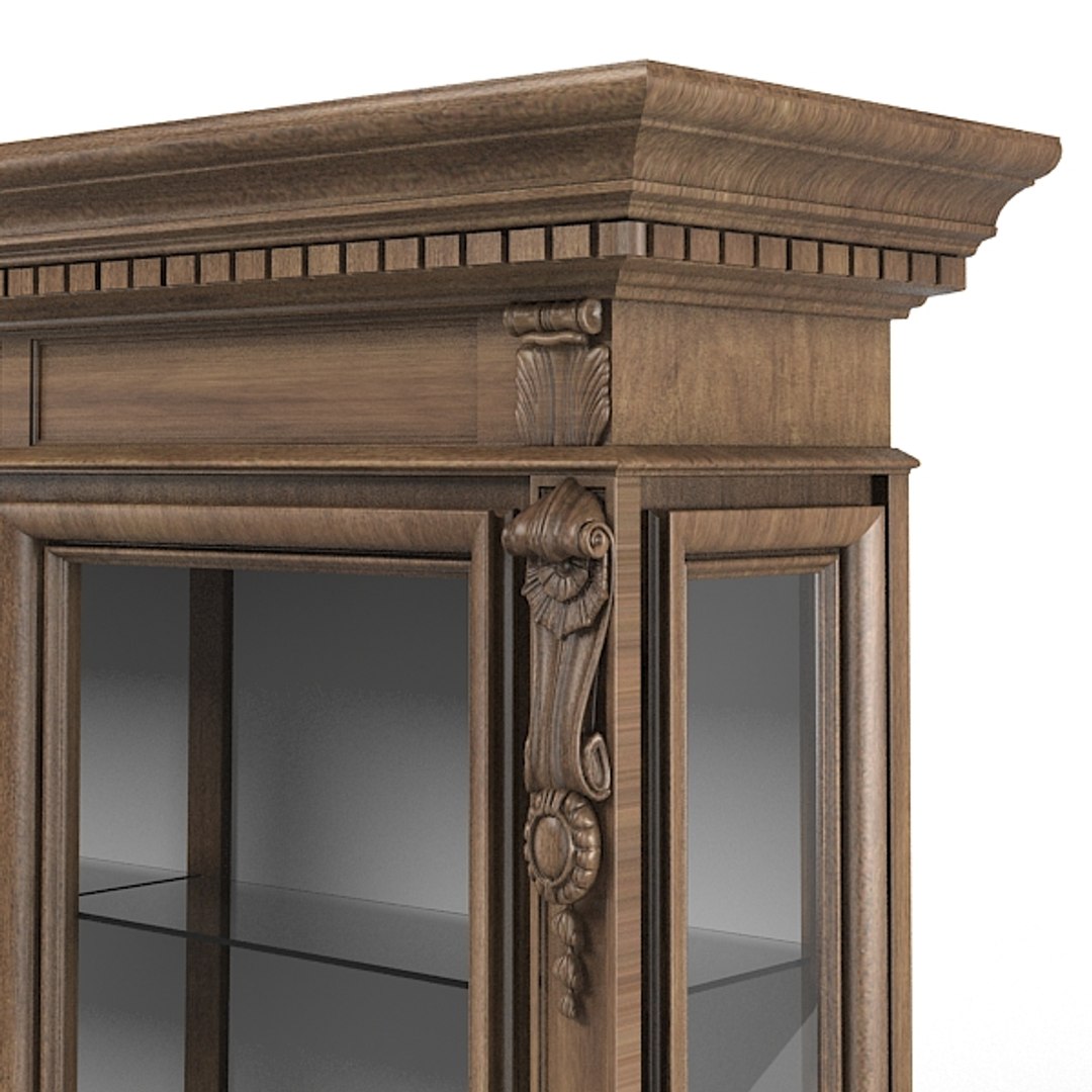 classic traditional buffet 3d model