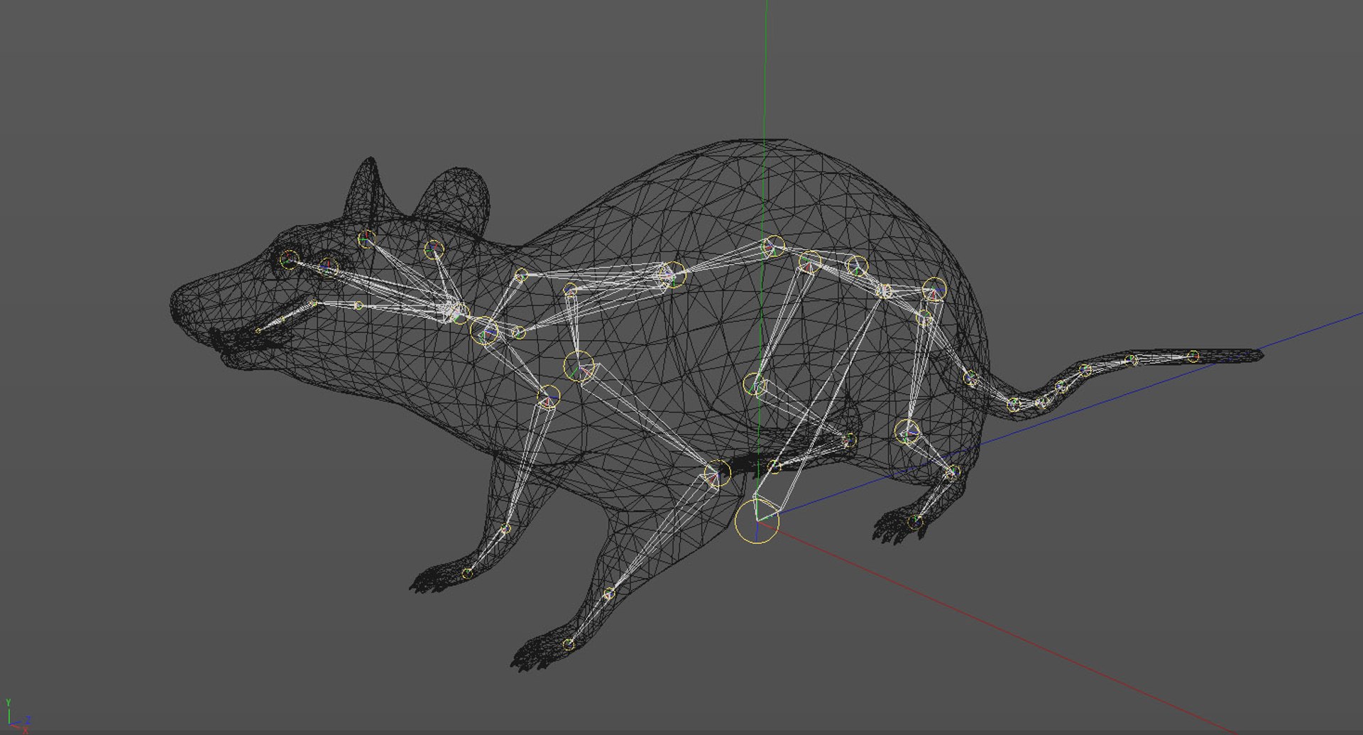 3D Model Rat 12-animations Game Ready Props Low-poly 3D Model ...