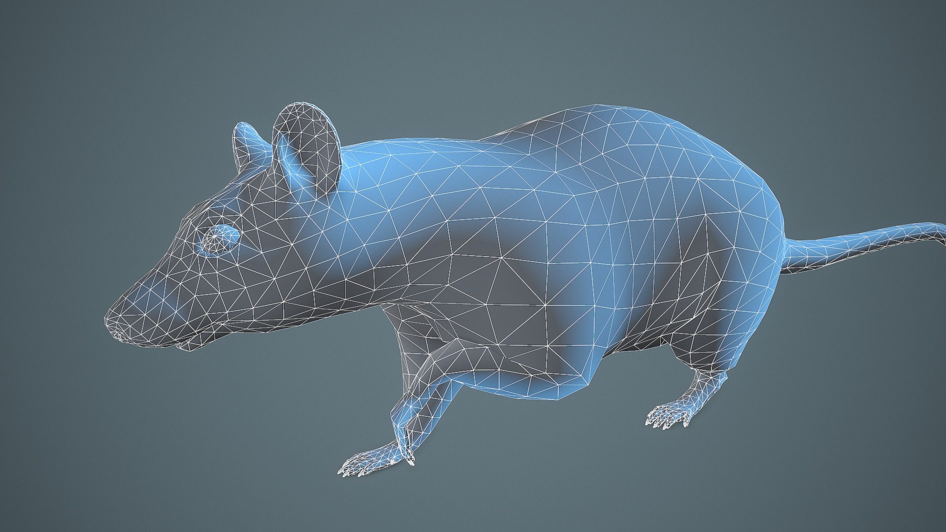 3D Model Rat 12-animations Game Ready Props Low-poly 3D Model ...