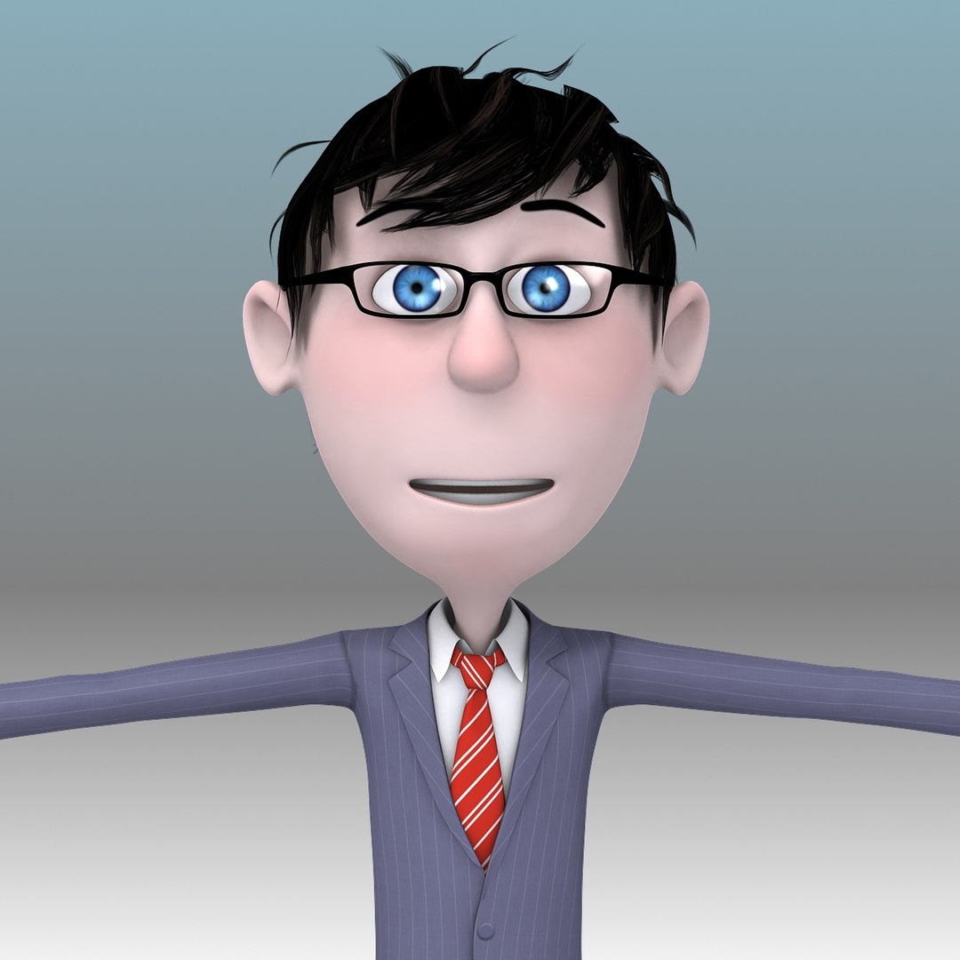 3d young cartoon guy