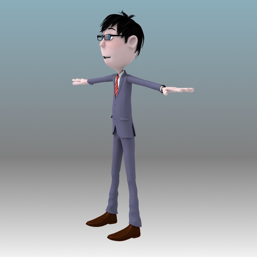 3d young cartoon guy