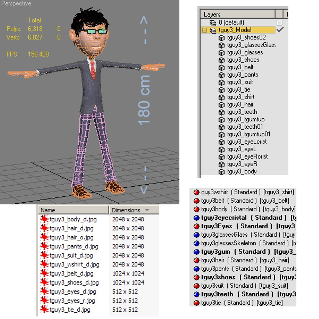 3d young cartoon guy