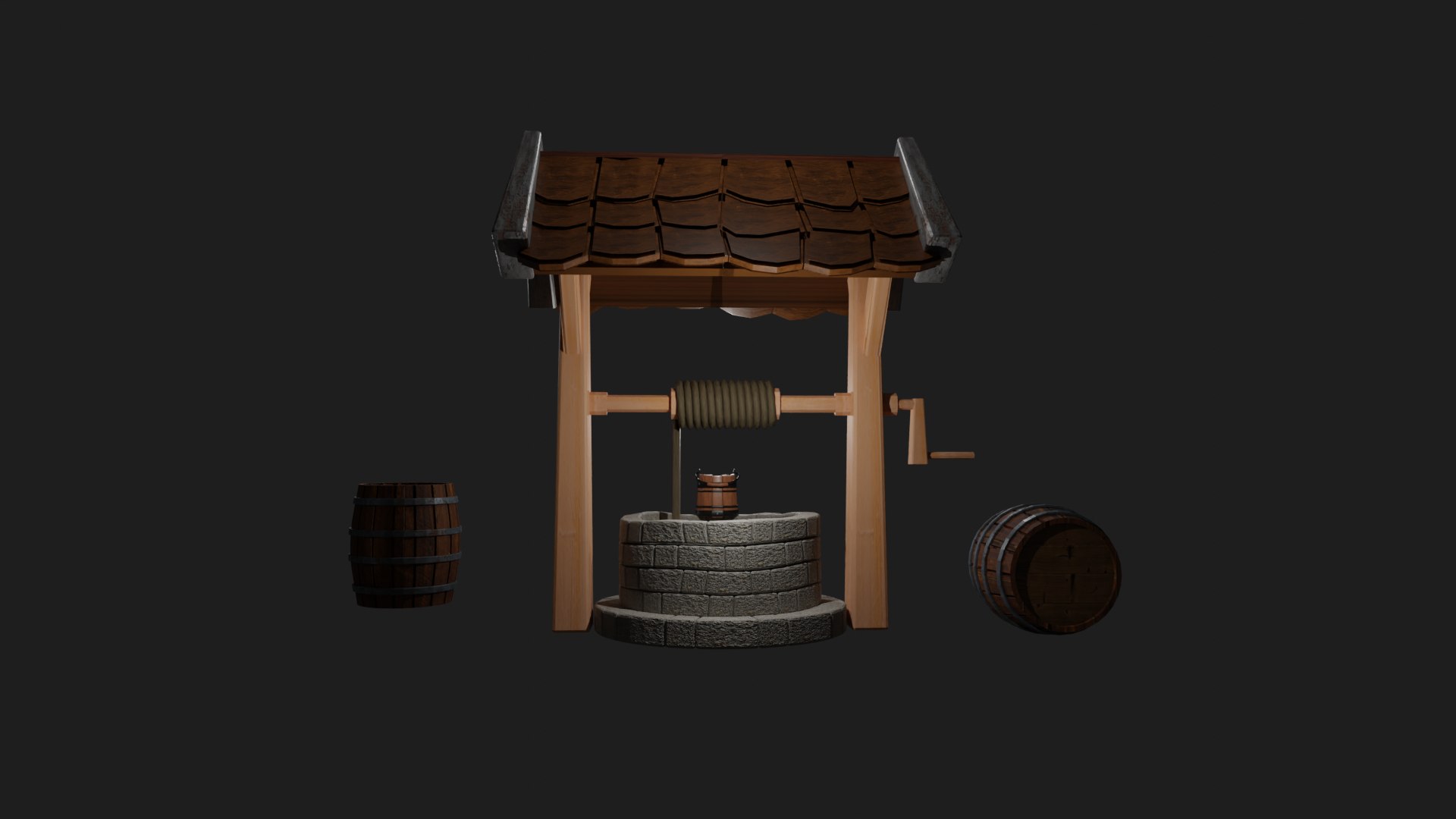 3D Old Well Model - TurboSquid 1997640