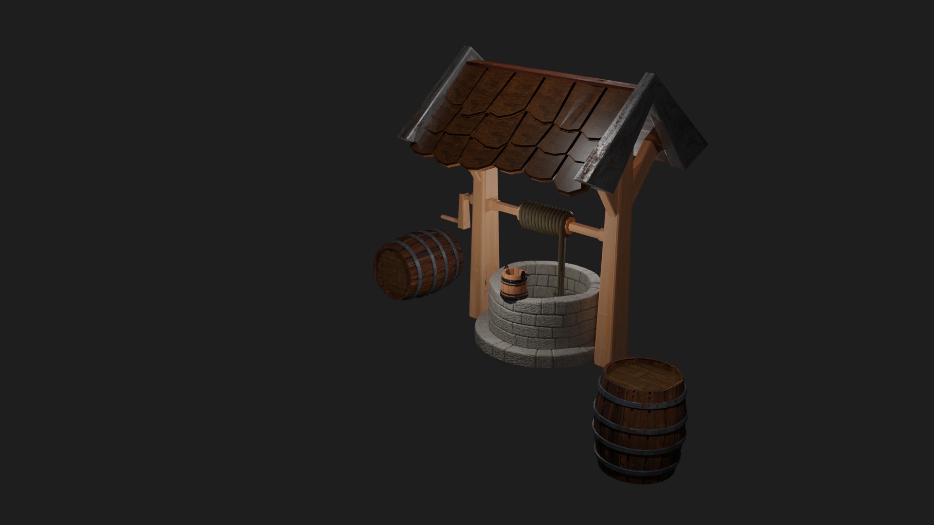 3D Old Well Model - TurboSquid 1997640