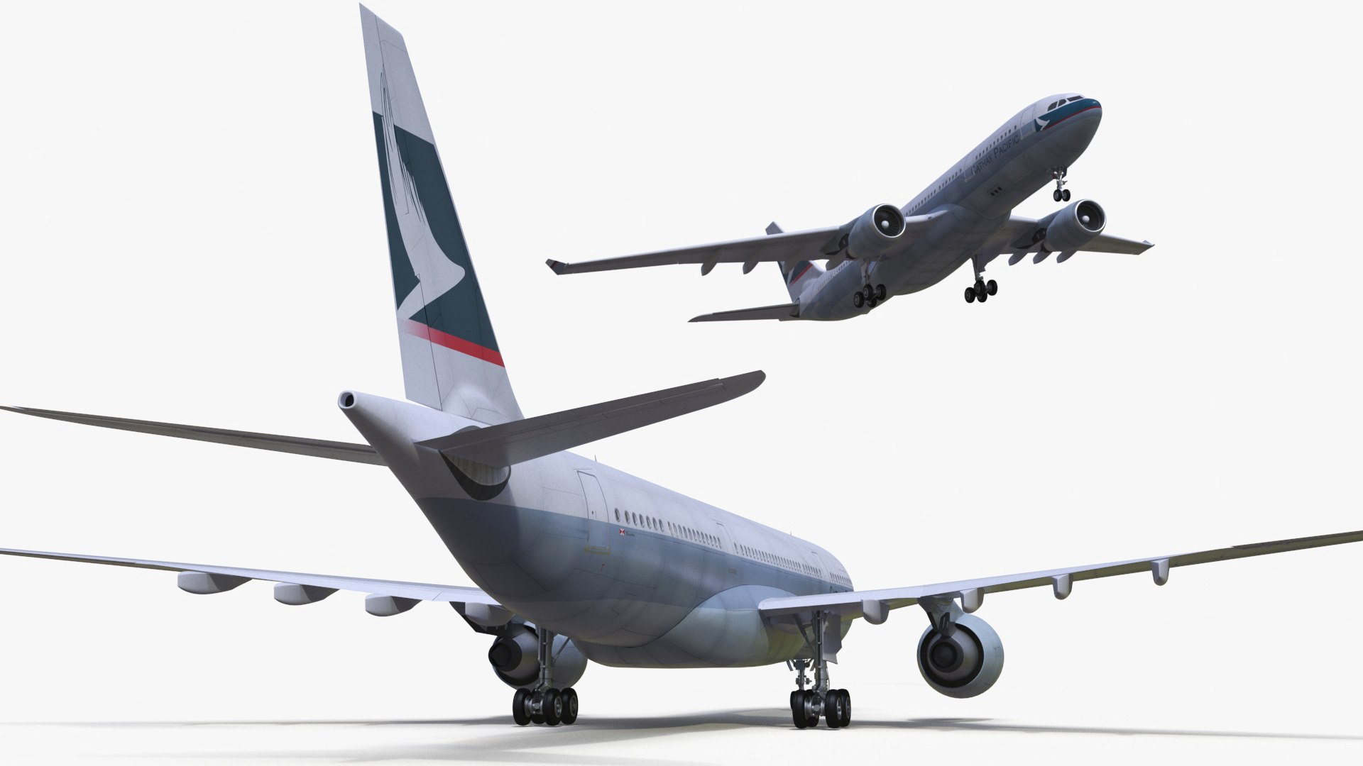 3D Cathay Pacific Airbus A330-200 Model - TurboSquid 2291208