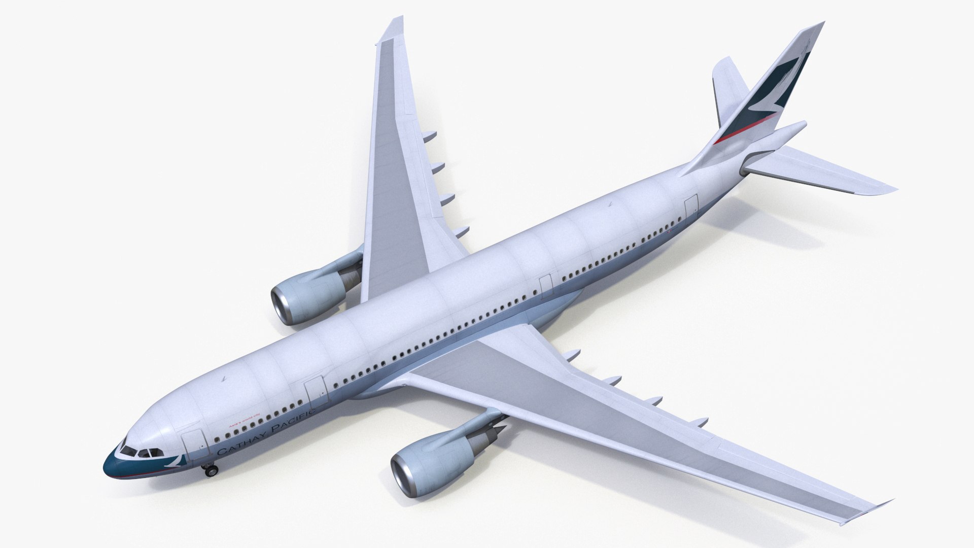 3D Cathay Pacific Airbus A330-200 Model - TurboSquid 2291208
