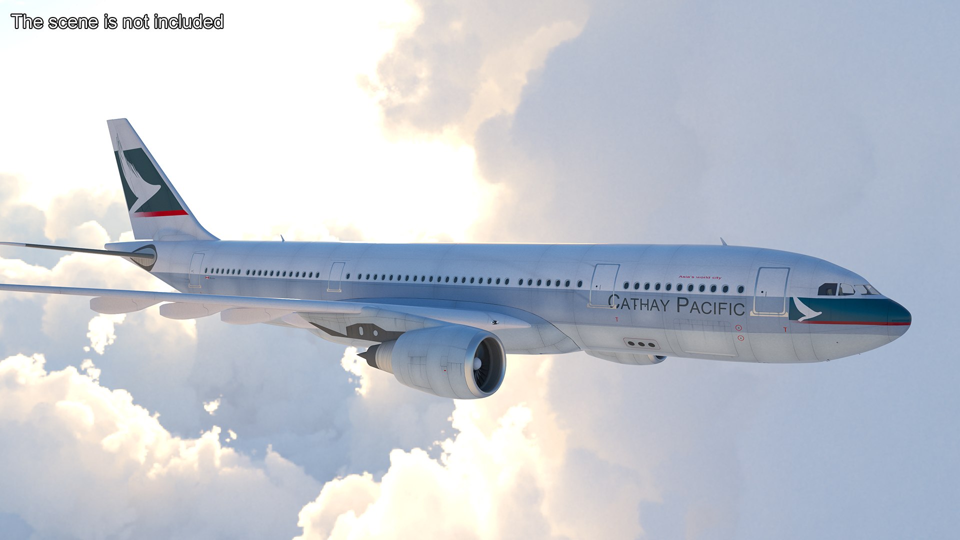 3D Cathay Pacific Airbus A330-200 Model - TurboSquid 2291208