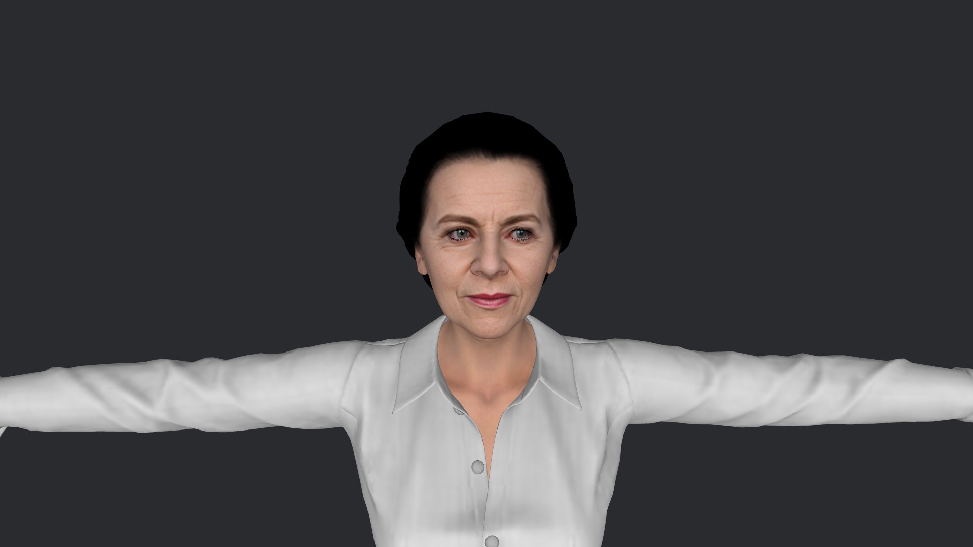 Ursula Von Der Leyen Hyper Realistic Full Body Fully Rigged 3D ...