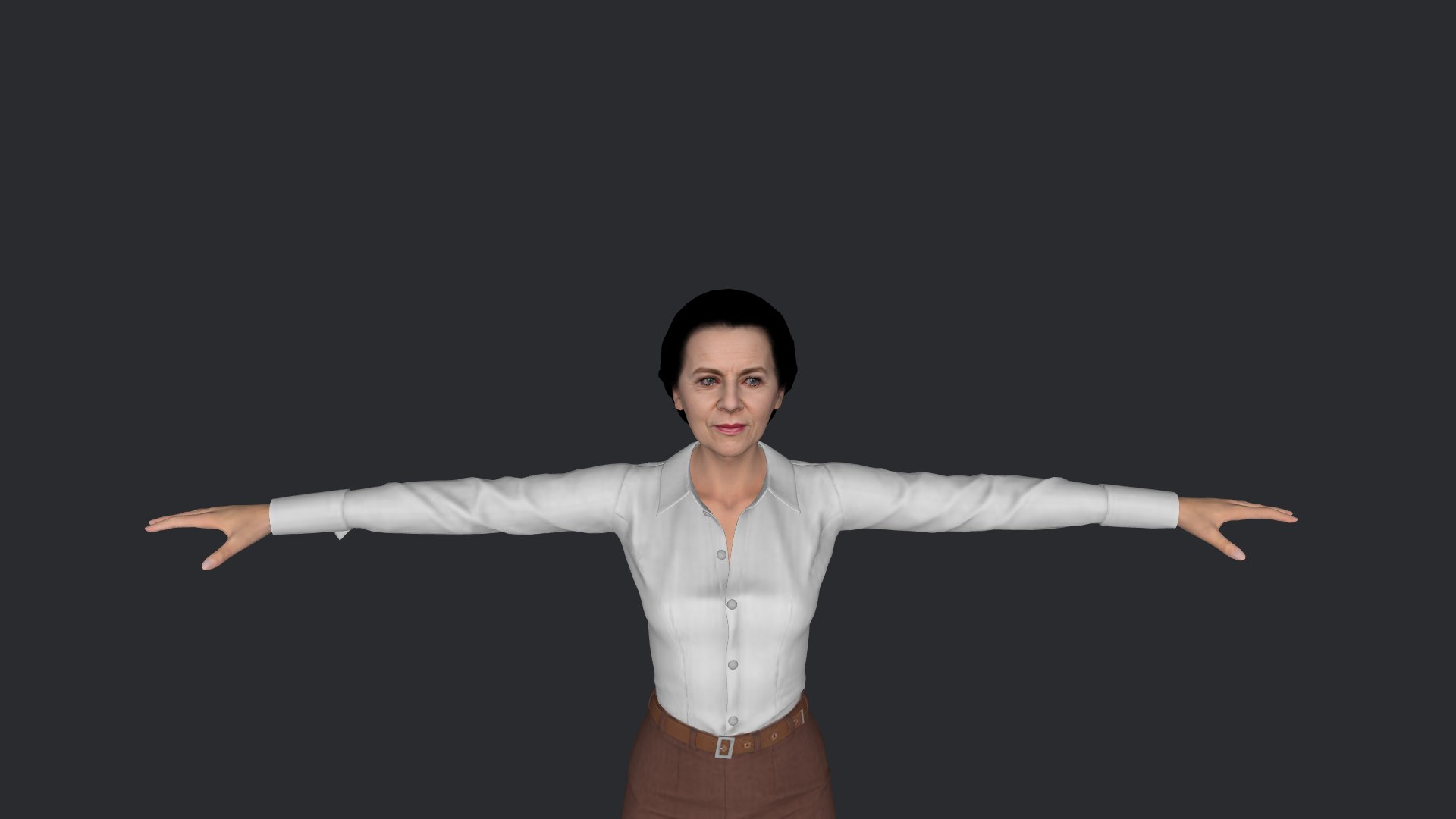 Ursula Von Der Leyen Hyper Realistic Full Body Fully Rigged 3D Character 3D - TurboSquid 2275792