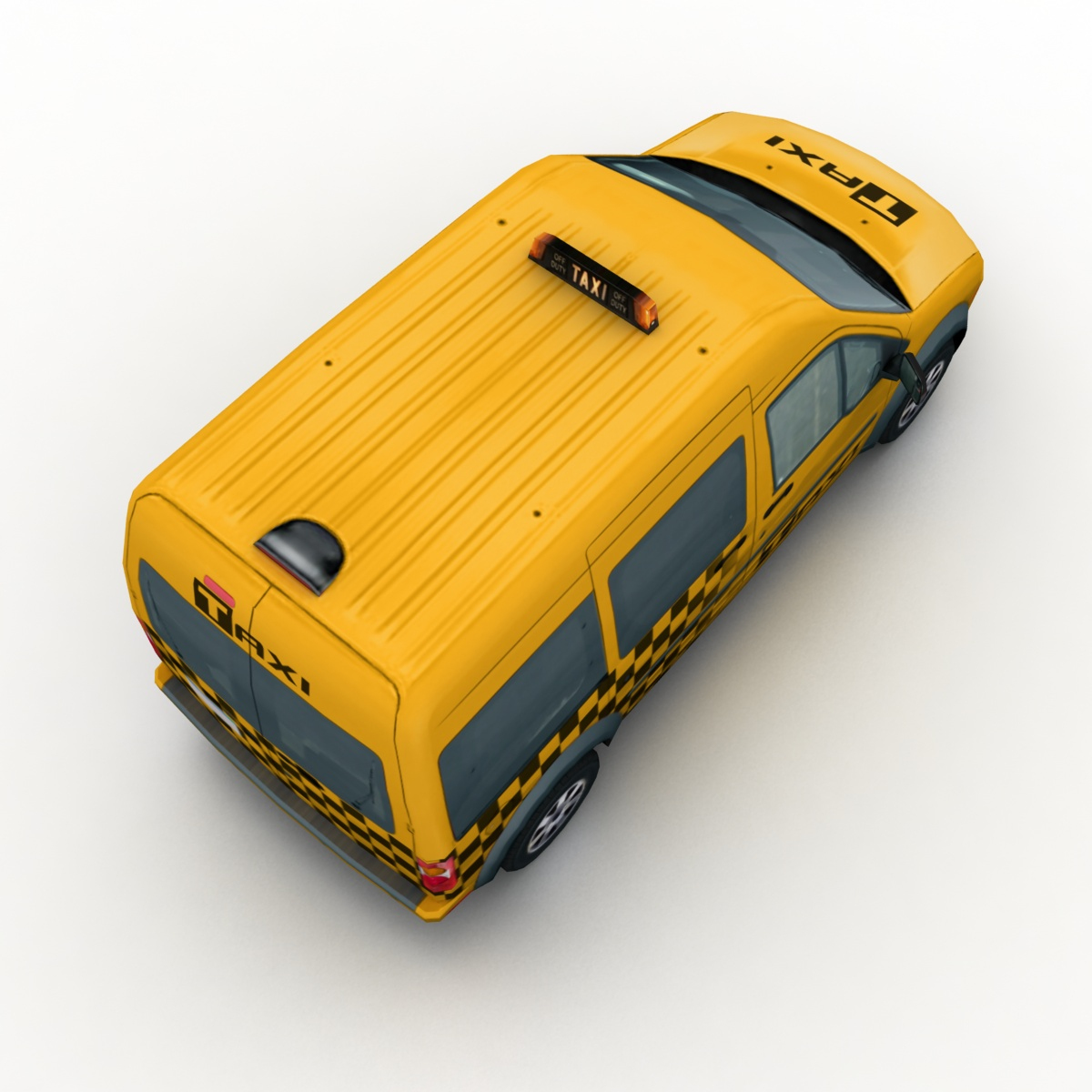 3d model taxi van