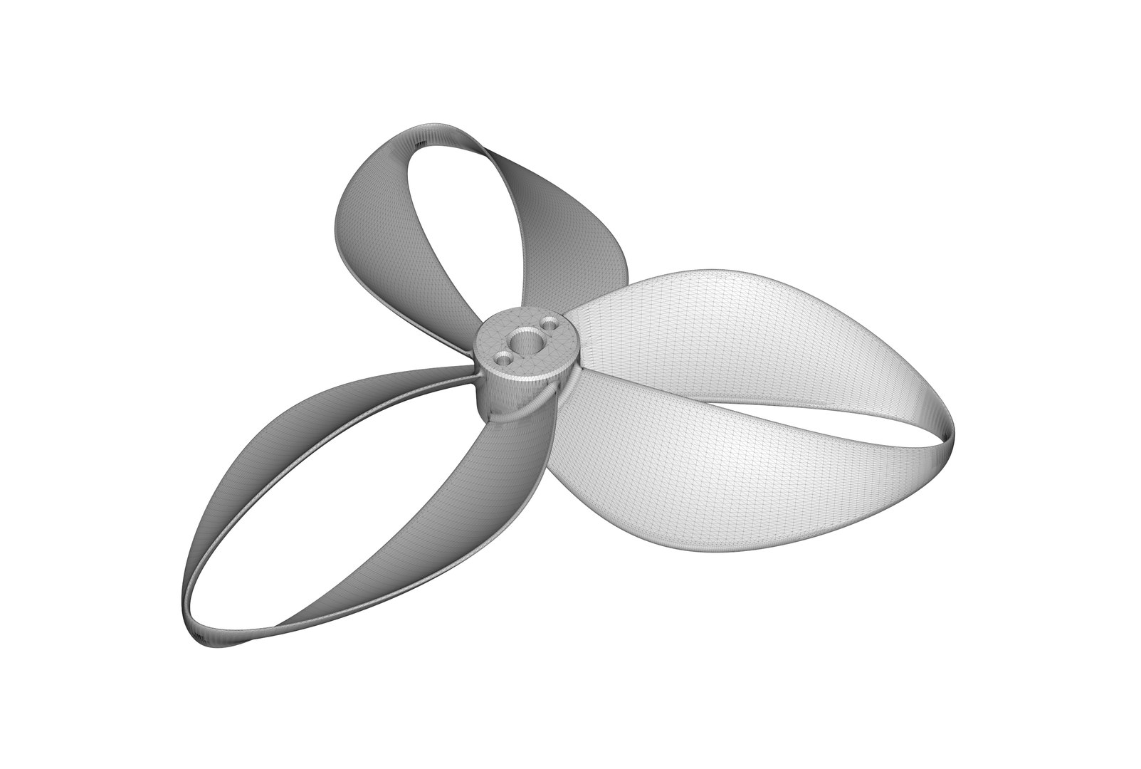 3D Model Toroidal Drone Propeller - 3 Blades - TurboSquid 2063471