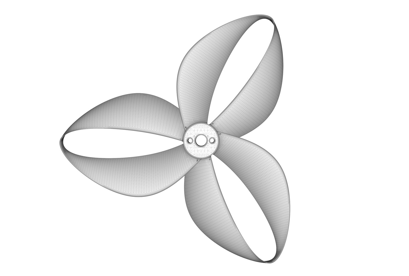 3D Model Toroidal Drone Propeller - 3 Blades - TurboSquid 2063471