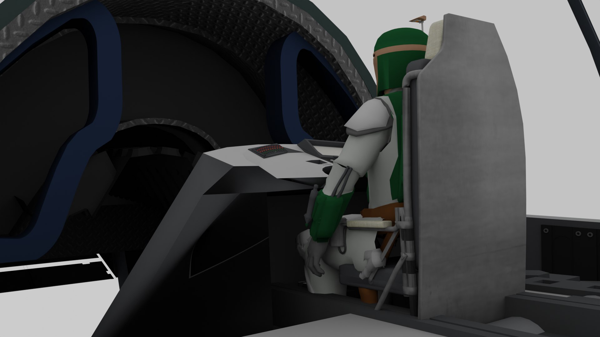 3D Star Wars Slave 1 With Interior And Boba Fett Model - TurboSquid 1840324