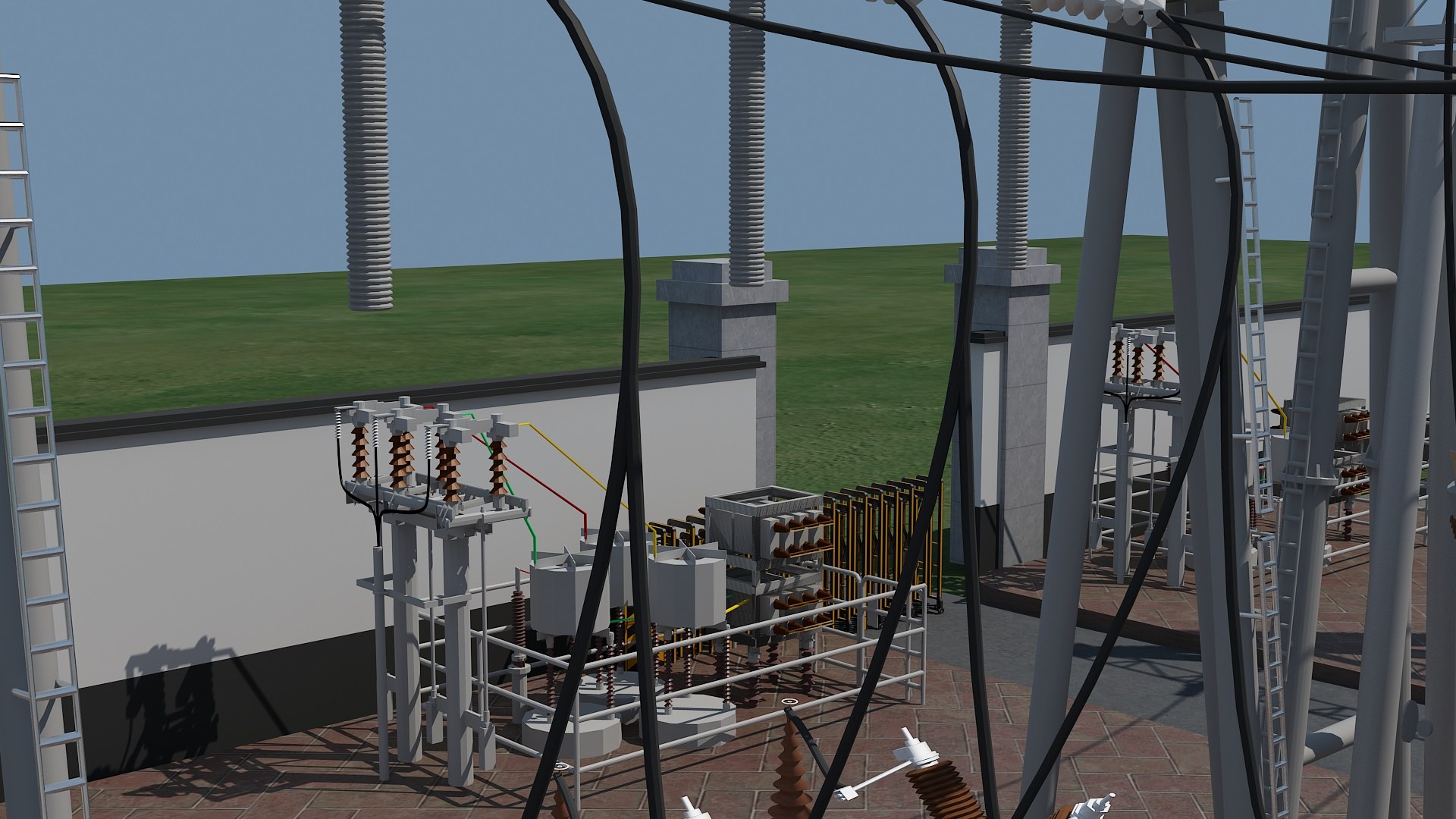 Transformer Substation 3D Model - TurboSquid 2392477
