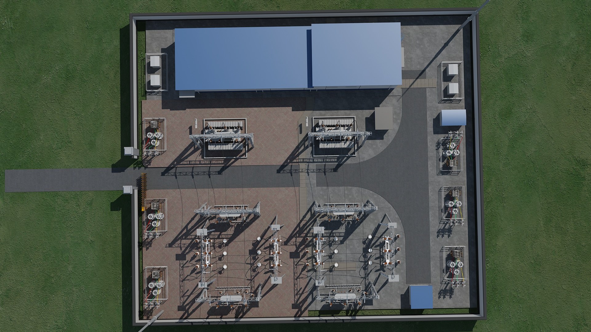 Transformer Substation 3D Model - TurboSquid 2392477