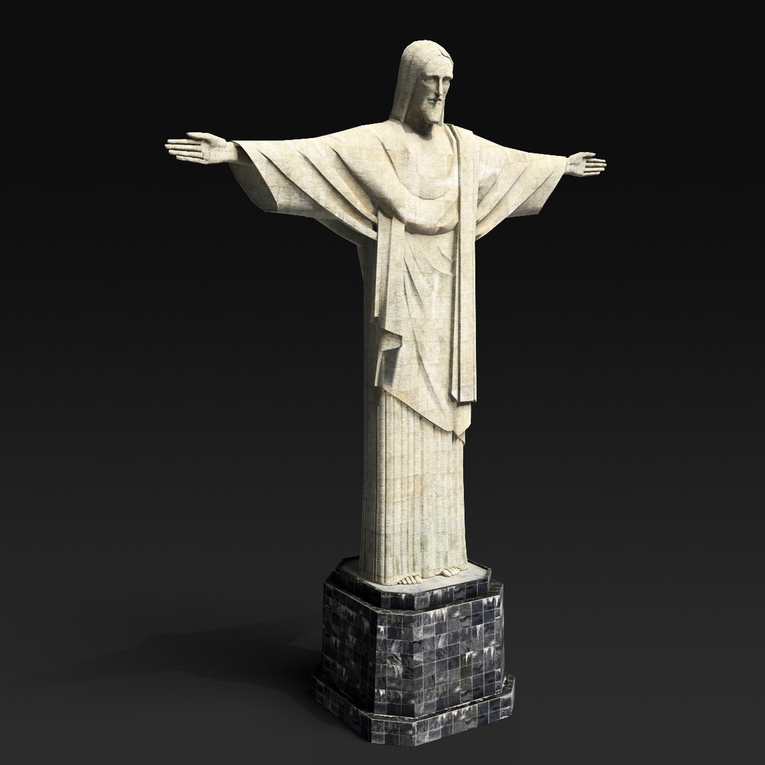 Christ Statue 3d Model