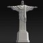Christ Statue 3d Model