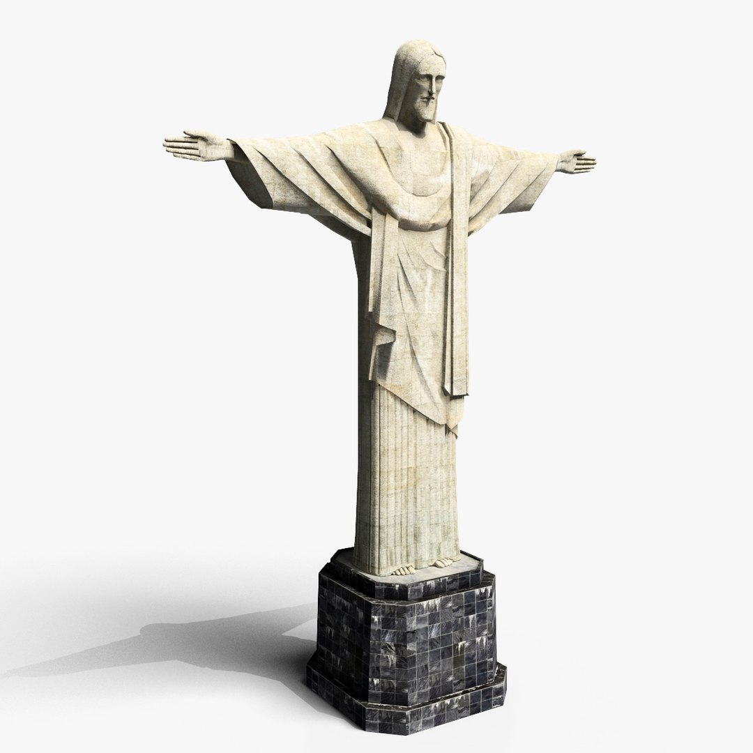 Christ Statue 3d Model