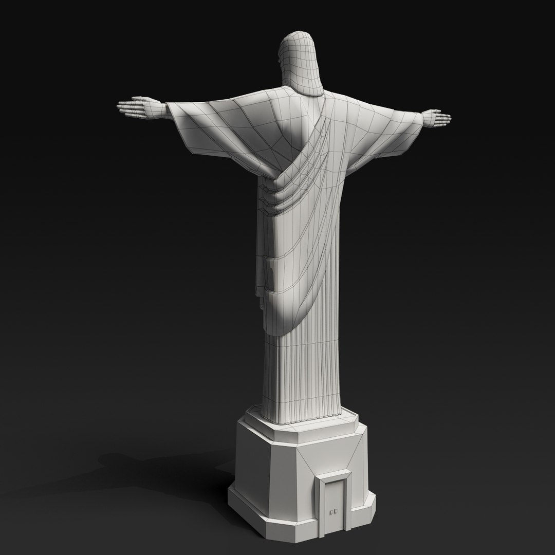 Christ Statue 3d Model