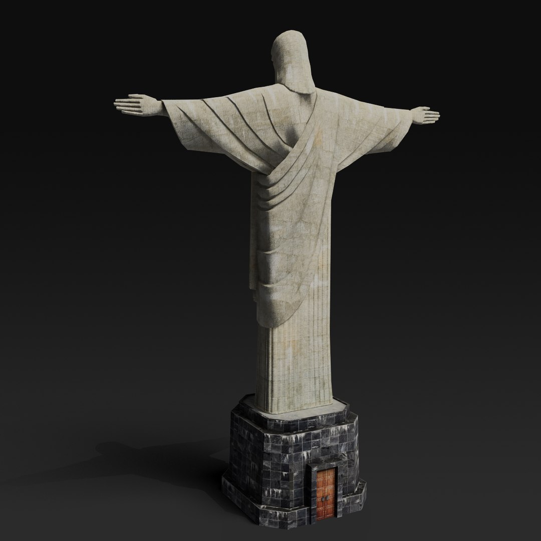 Christ Statue 3d Model
