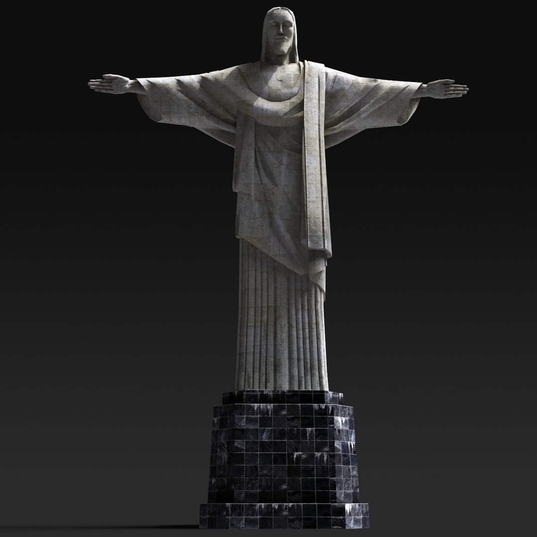 Christ Statue 3d Model