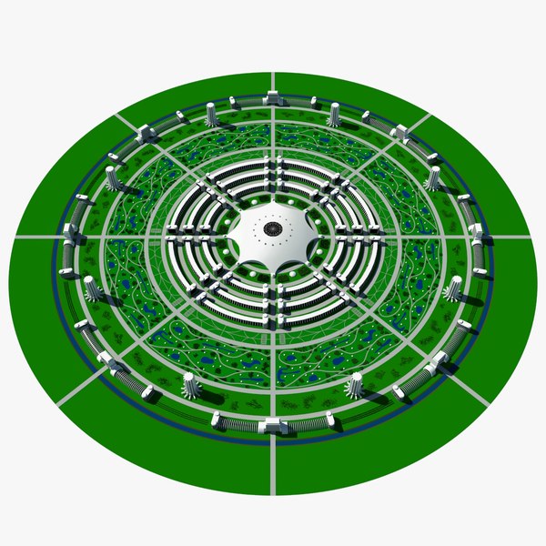 circular city 3d model