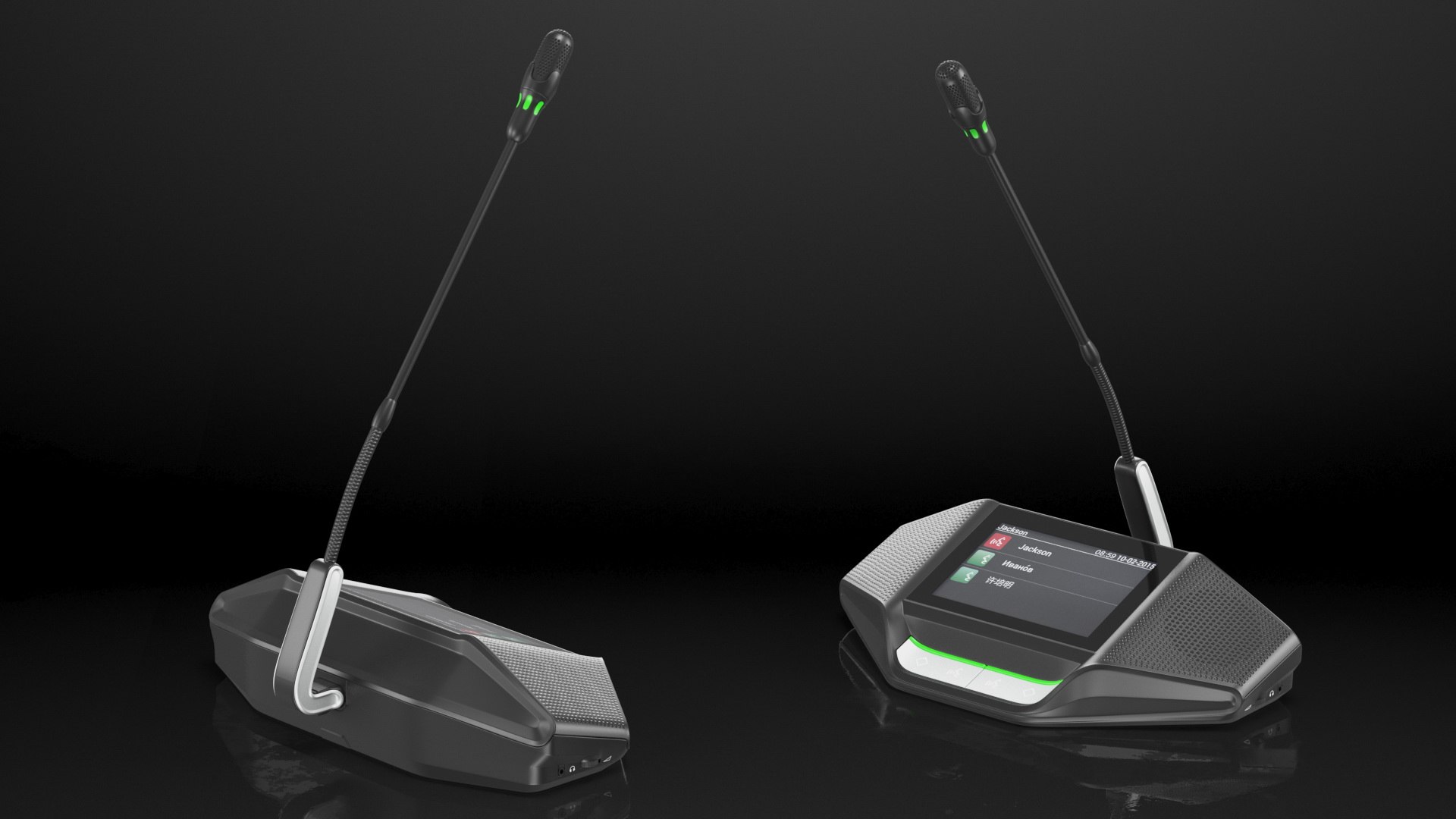 Wireless Discussion Device With Touchscreen And Stem Mic Model ...