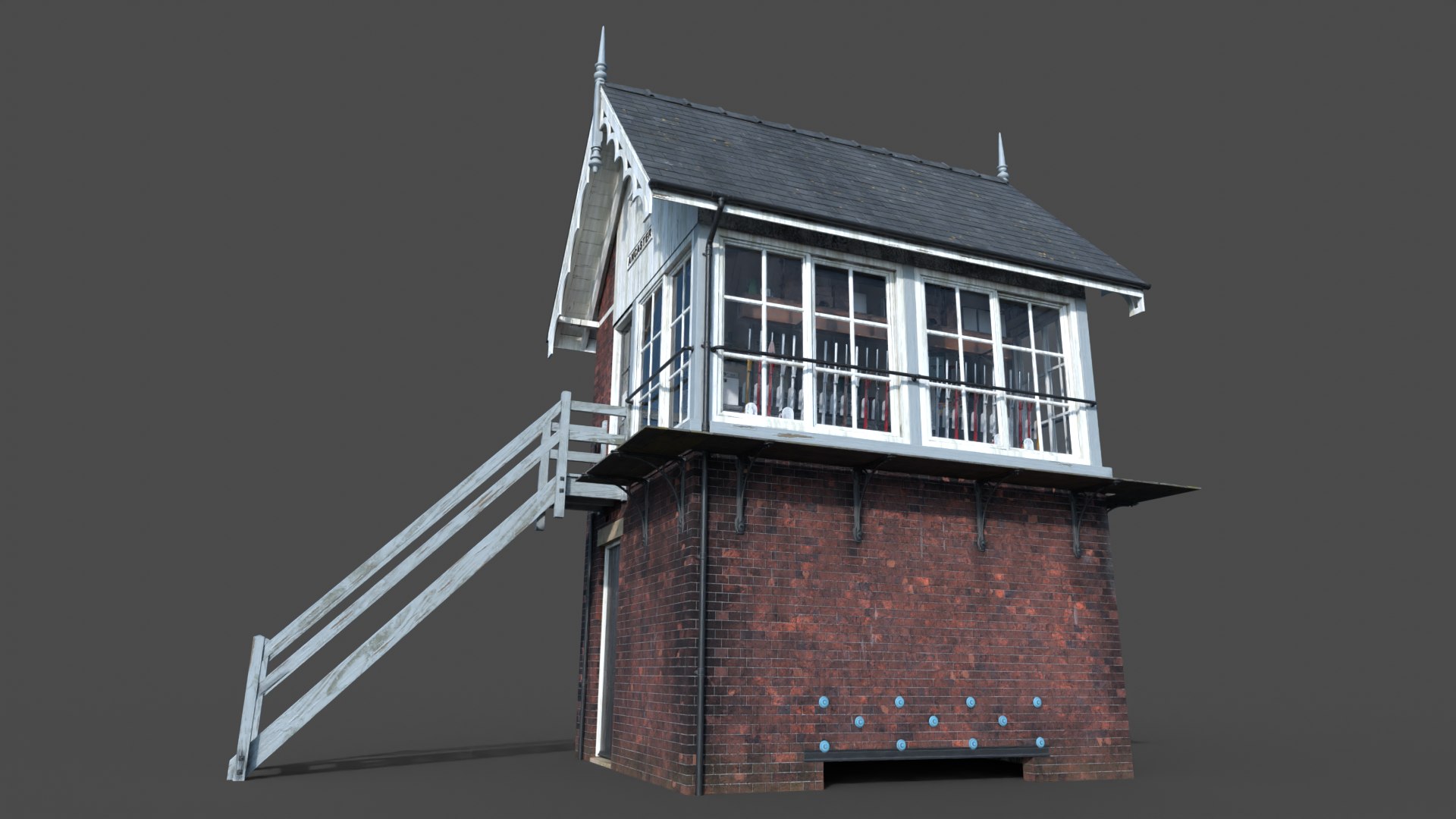 Ancaster Signal Box PBR 3D Model - TurboSquid 2200549