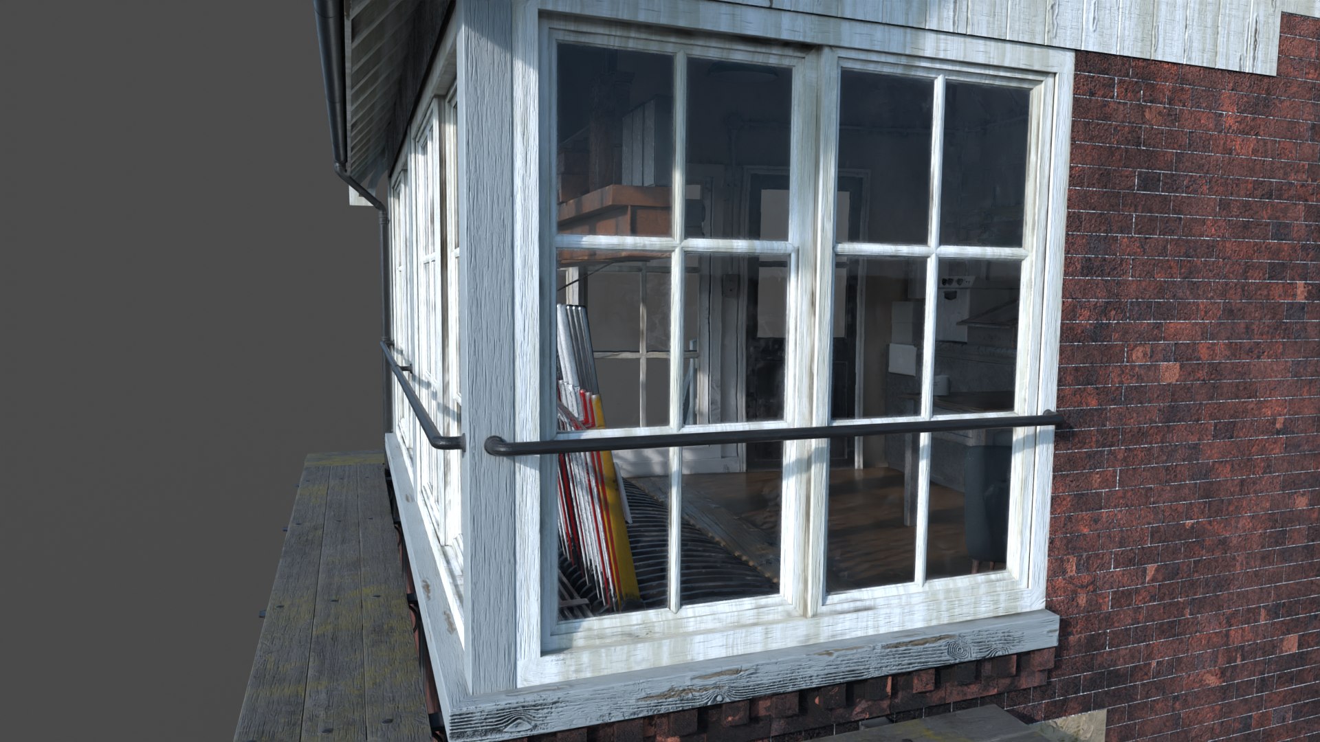 Ancaster Signal Box PBR 3D Model - TurboSquid 2200549