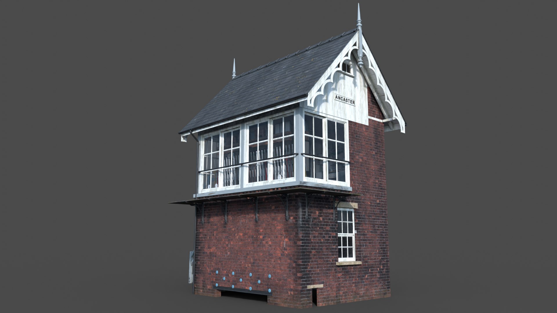 Ancaster Signal Box PBR 3D Model - TurboSquid 2200549