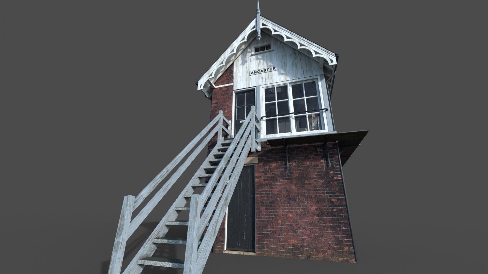 Ancaster Signal Box PBR 3D Model - TurboSquid 2200549