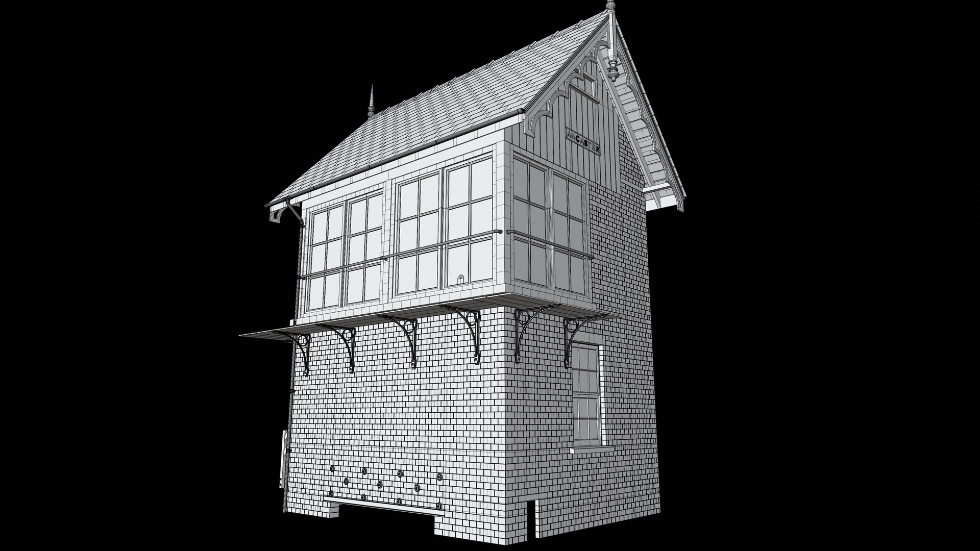 Ancaster Signal Box PBR 3D Model - TurboSquid 2200549