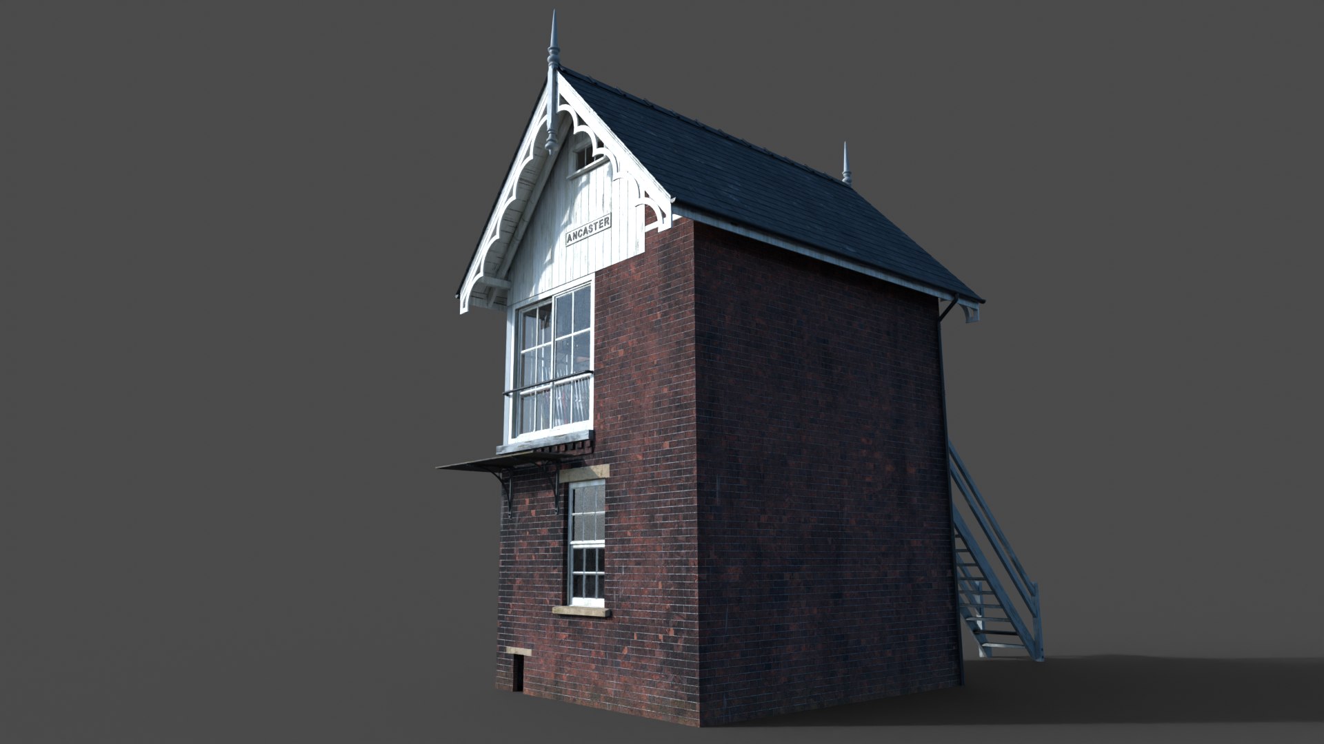 Ancaster Signal Box PBR 3D Model - TurboSquid 2200549