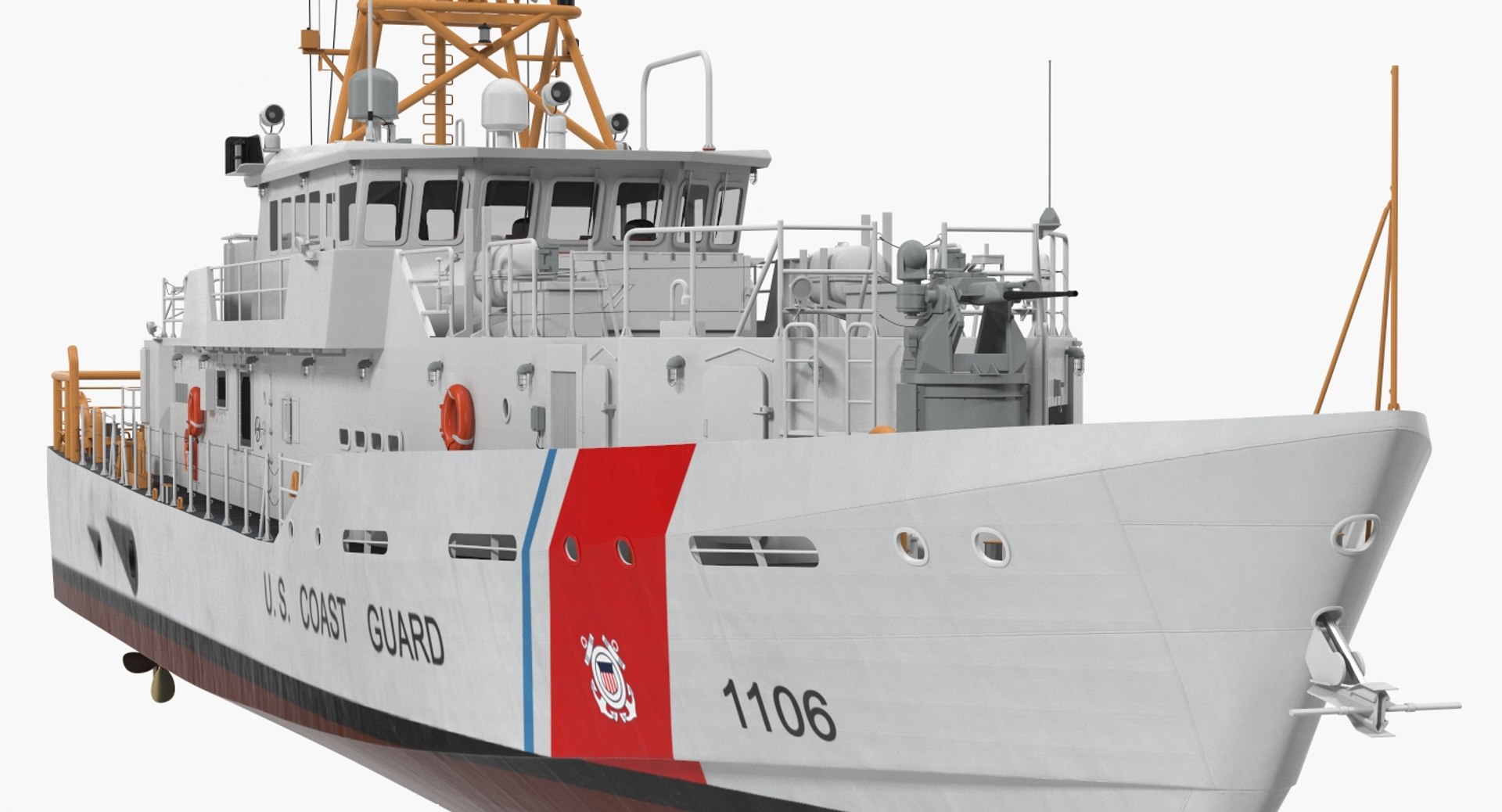 Coast guard cutter jacob 3D model - TurboSquid 1329543