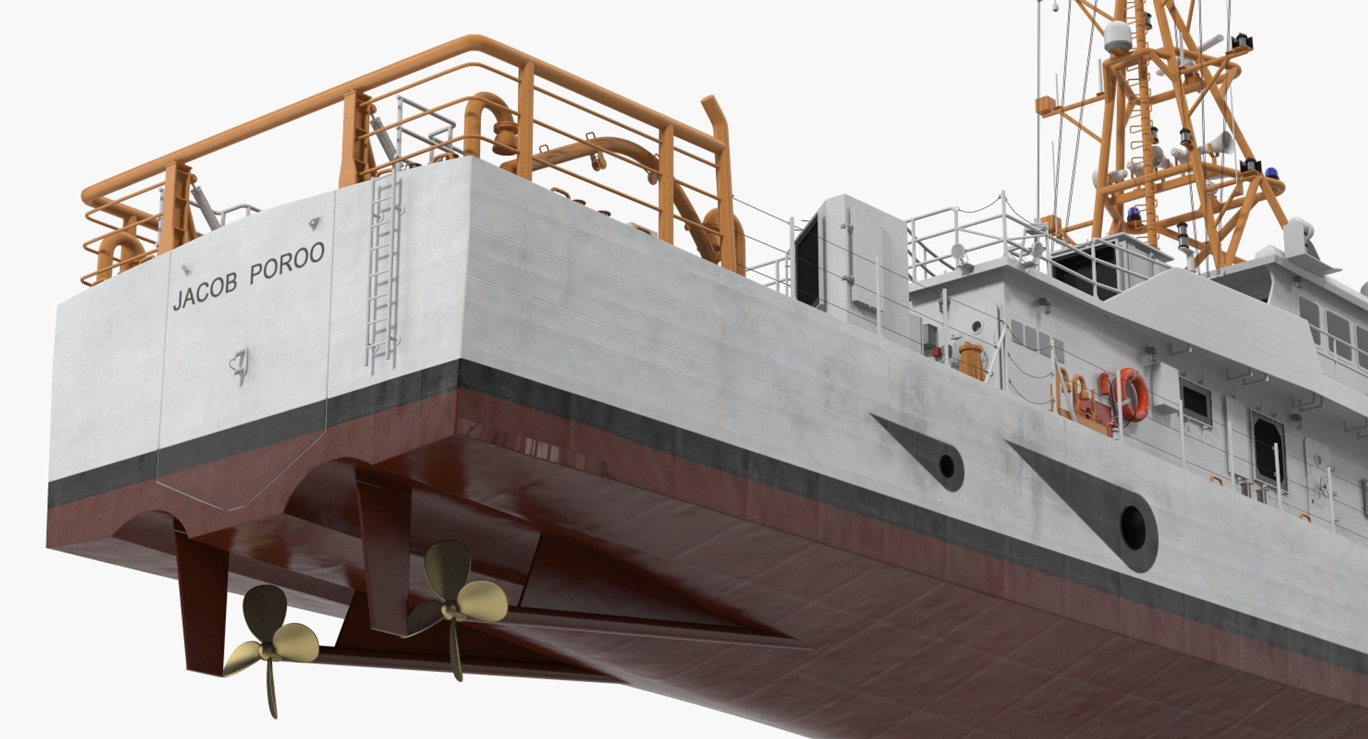 Coast guard cutter jacob 3D model - TurboSquid 1329543