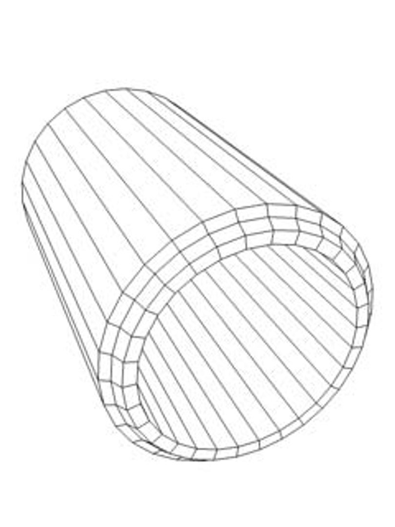 3ds max concrete tube