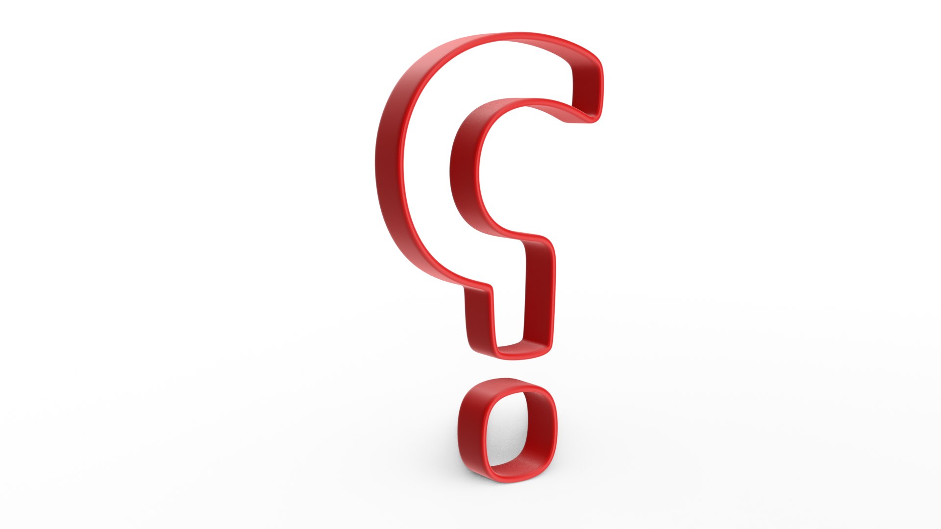 3D Questionmark Frame - TurboSquid 2133502