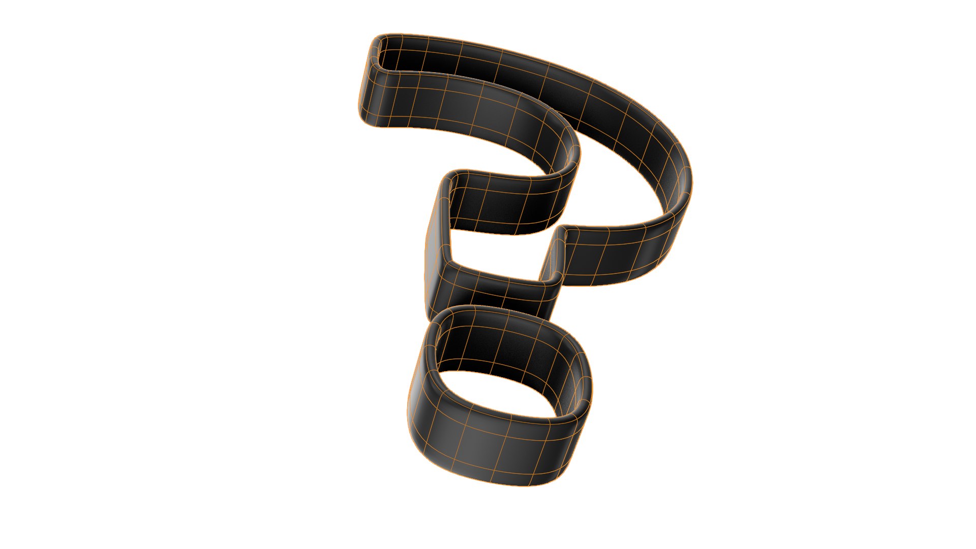 3D Questionmark Frame - TurboSquid 2133502